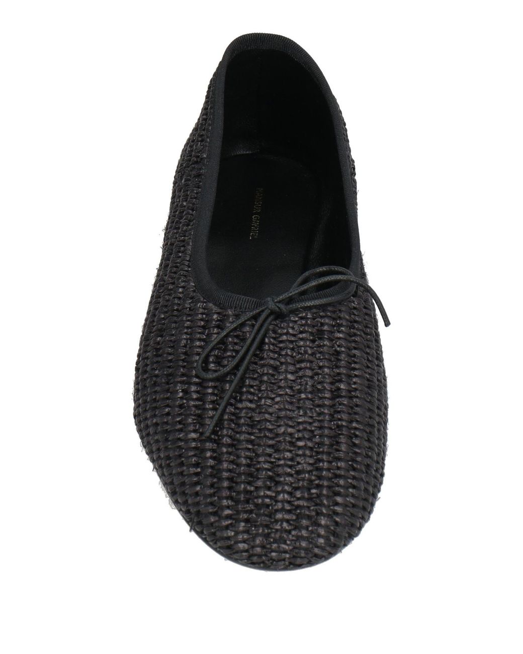 Mansur Gavriel Ballet Flats Textile Fibers in Black | Lyst