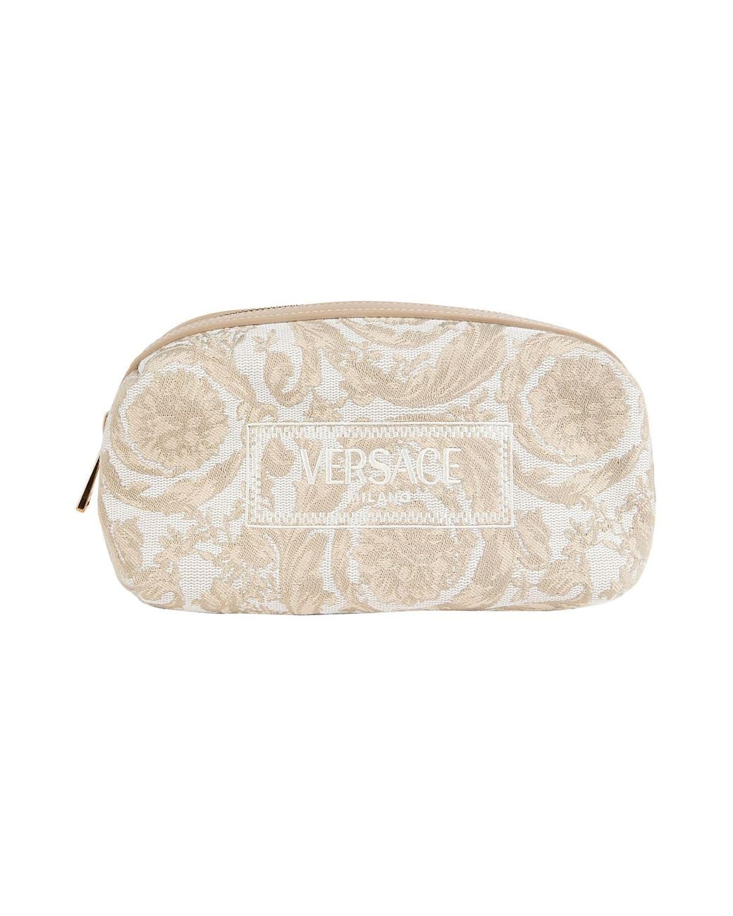 Versace Beauty Case Textile Fibers in Natural | Lyst