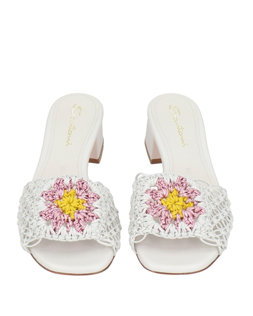 Santoni Sandals in White | Lyst