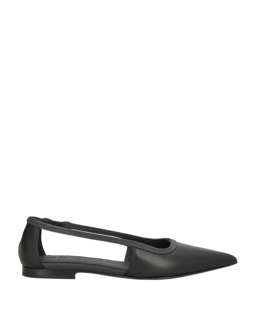 Brunello Cucinelli Ballet Flats in Black | Lyst