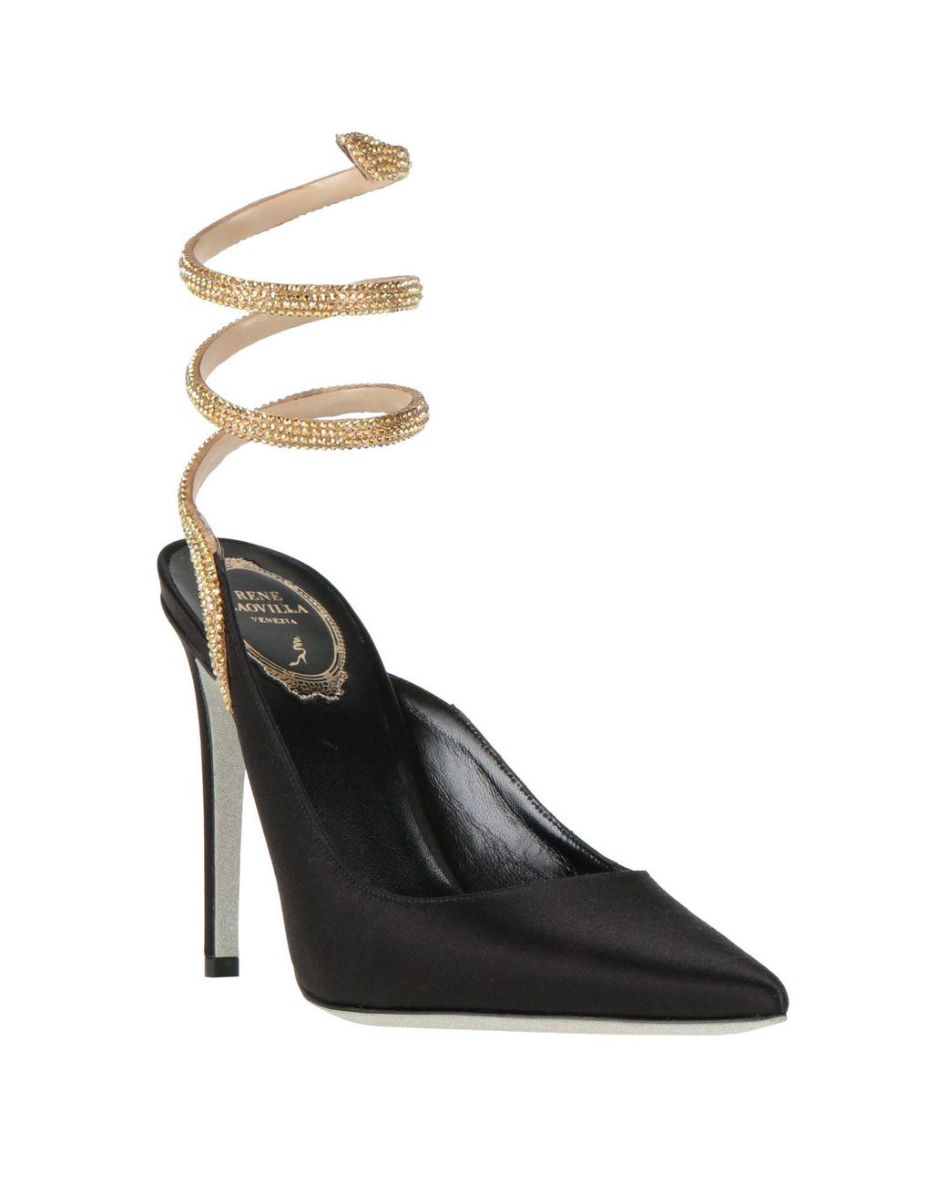 Rene Caovilla Pumps Textile Fibers in Metallic | Lyst UK