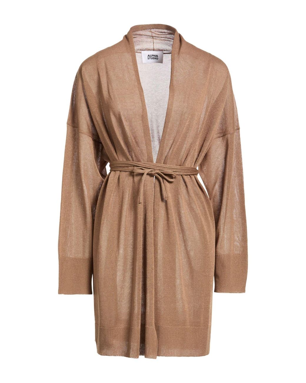 Alpha Studio Cardigans in Brown | Lyst UK