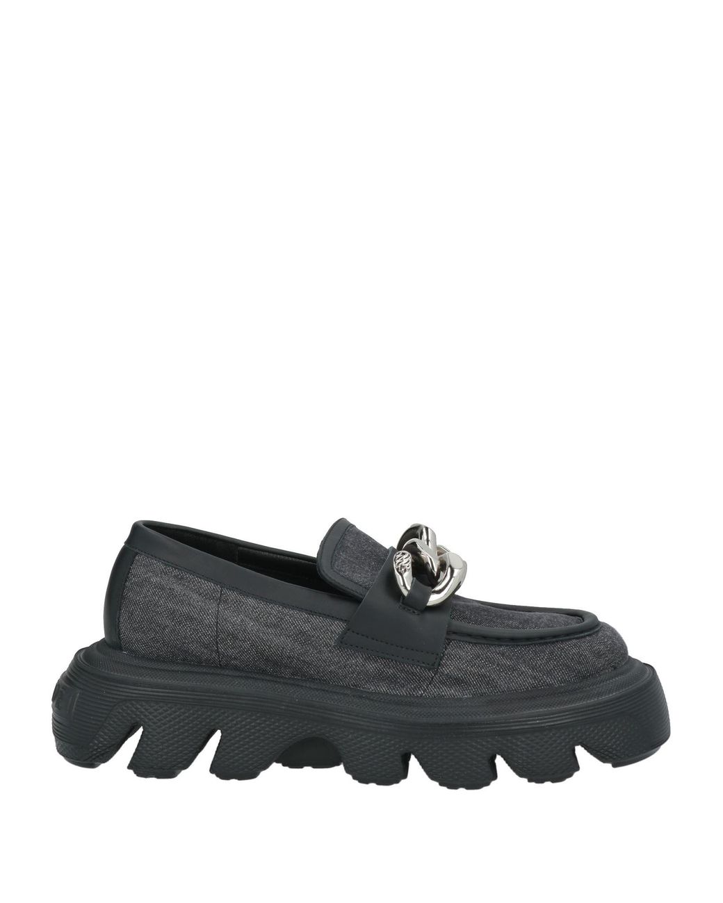 Casadei Loafers Leather, Textile Fibers in Gray | Lyst