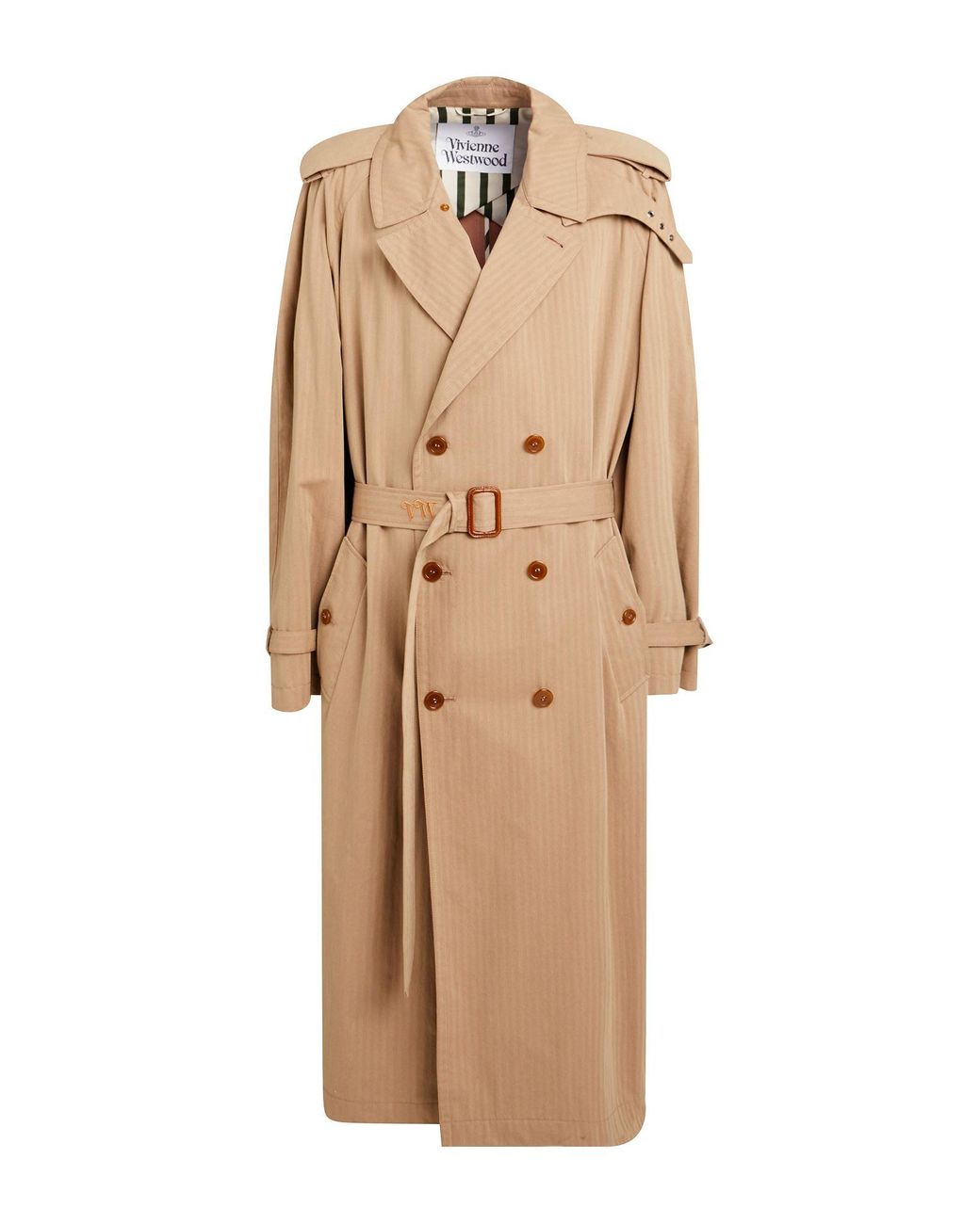 Vivienne Westwood Khaki Overcoat & Trench Coat Cotton in Natural for ...