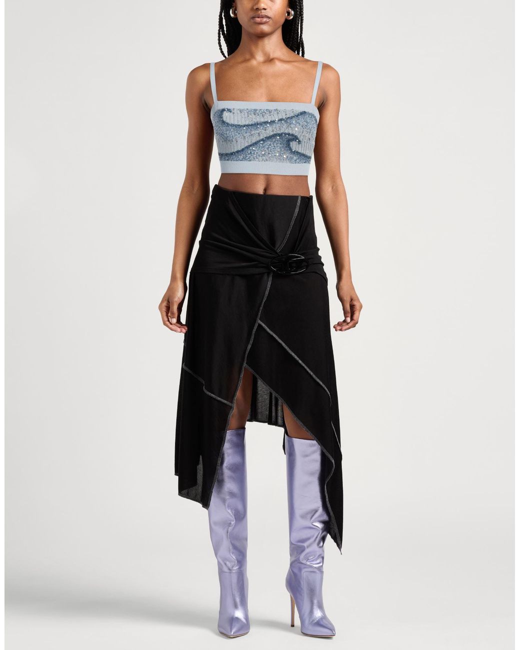 Amiri Top Wool, Glass in Blue | Lyst