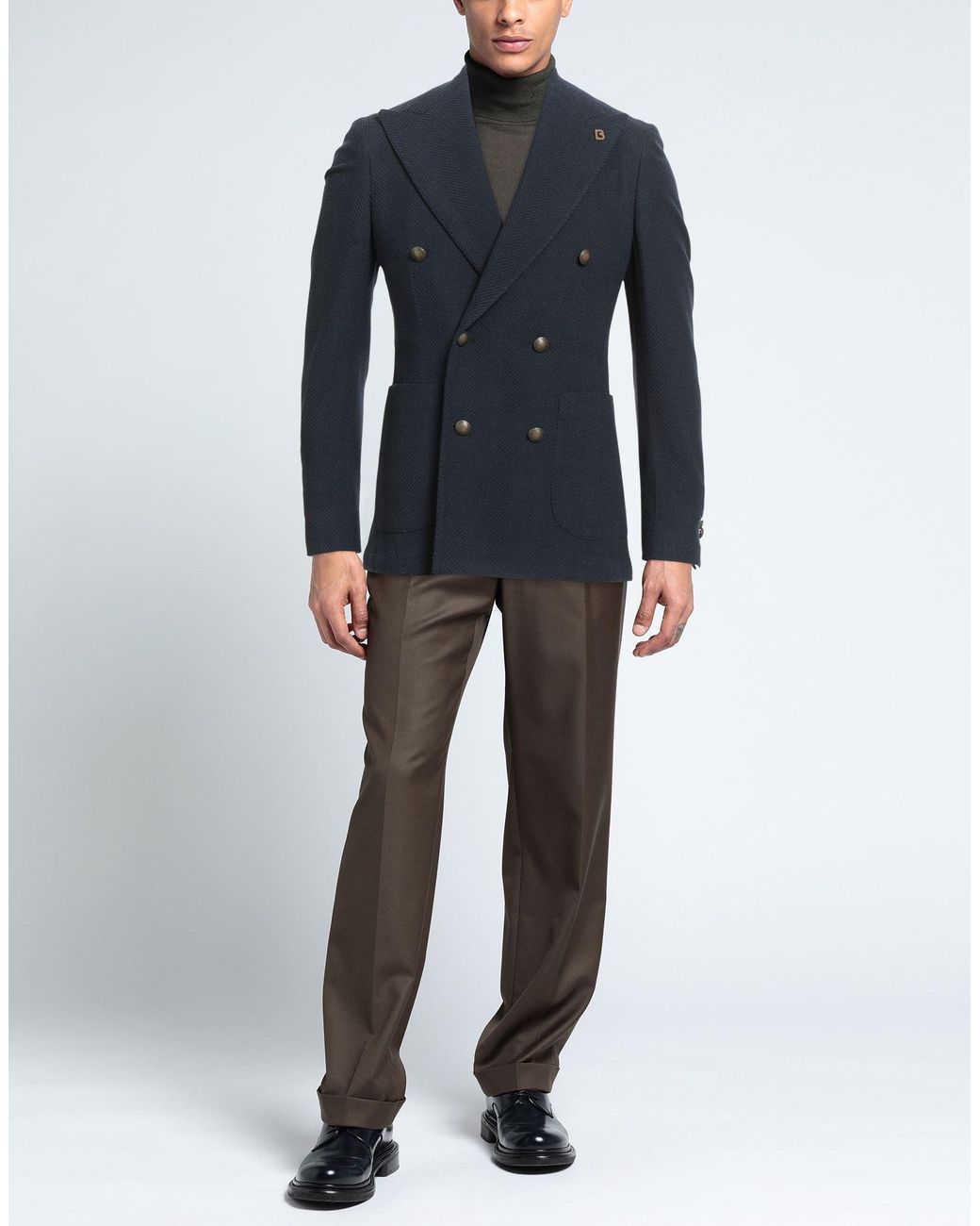BRERAS Milano Blazer Virgin Wool, Elastane in Blue for Men | Lyst