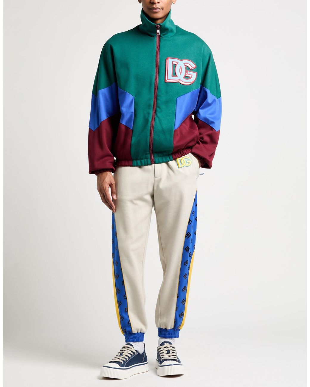Dolce & Gabbana Jacket Cotton, Polyester, Viscose in Green for Men | Lyst