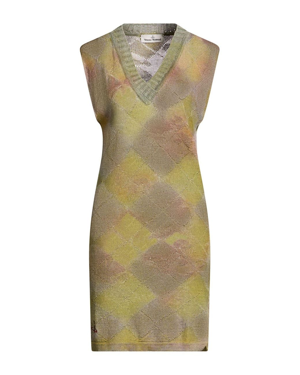 Vivienne Westwood Mini Dress Hemp in Green | Lyst UK