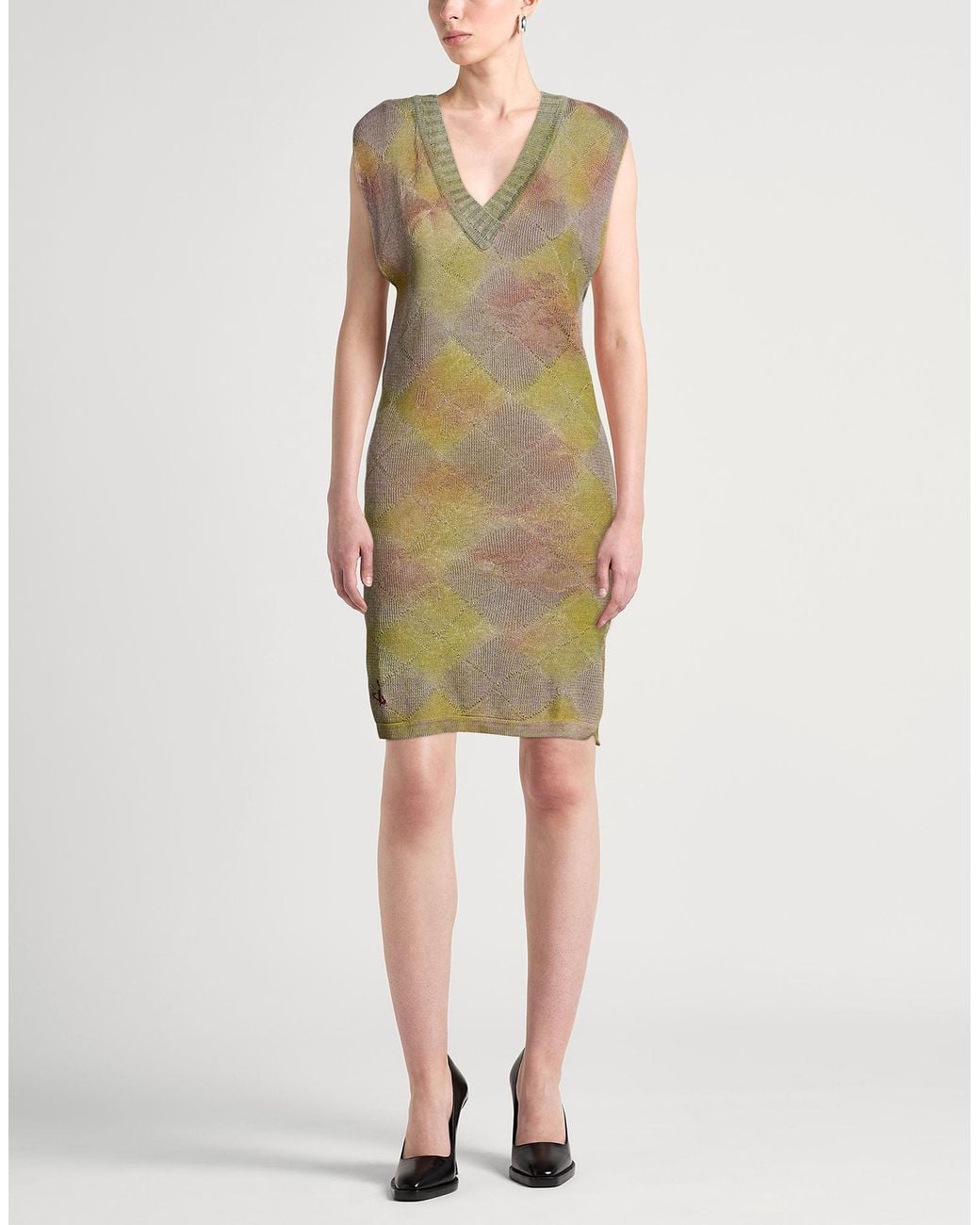 Vivienne Westwood Mini Dress Hemp in Green | Lyst UK