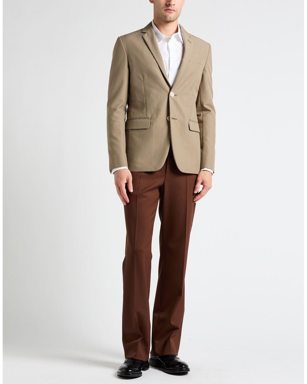 Fendi Blazer Polyester, Virgin Wool in Brown for Men | Lyst