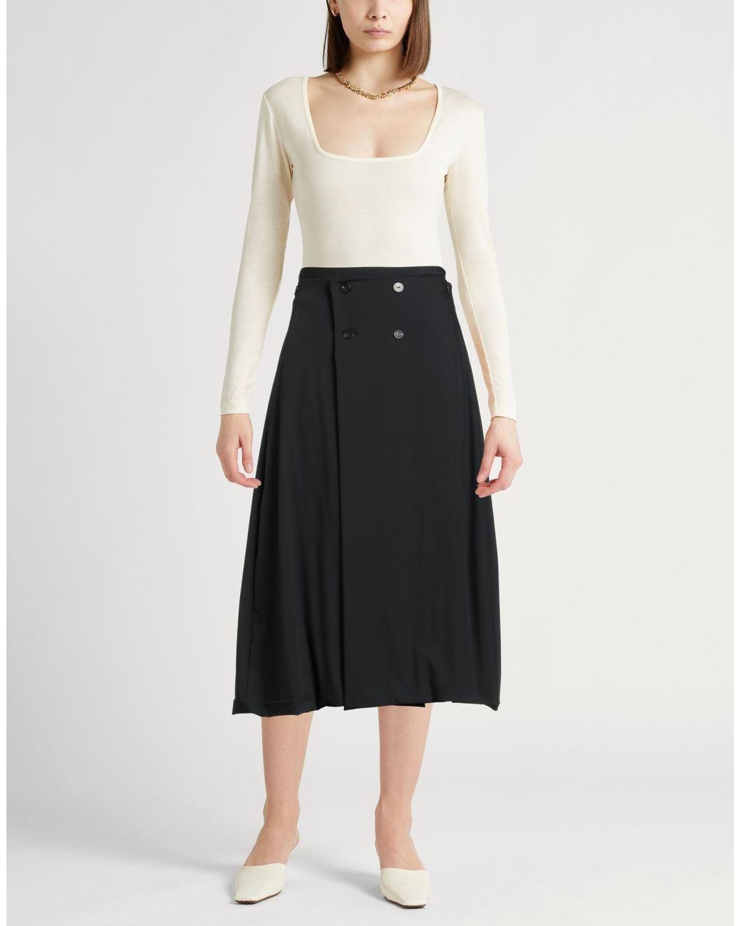 Palmer//Harding Midi Skirts in Black | Lyst