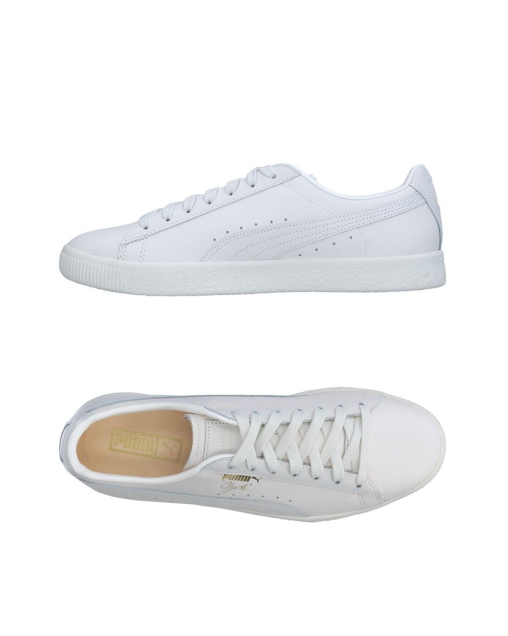 PUMA Leather Low-tops & Sneakers in White for Men - Save 50% - Lyst
