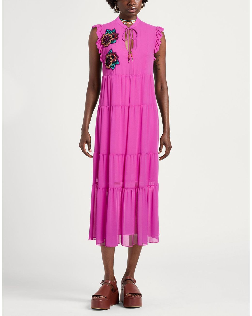 Hanita Maxi Dresses in Pink | Lyst UK