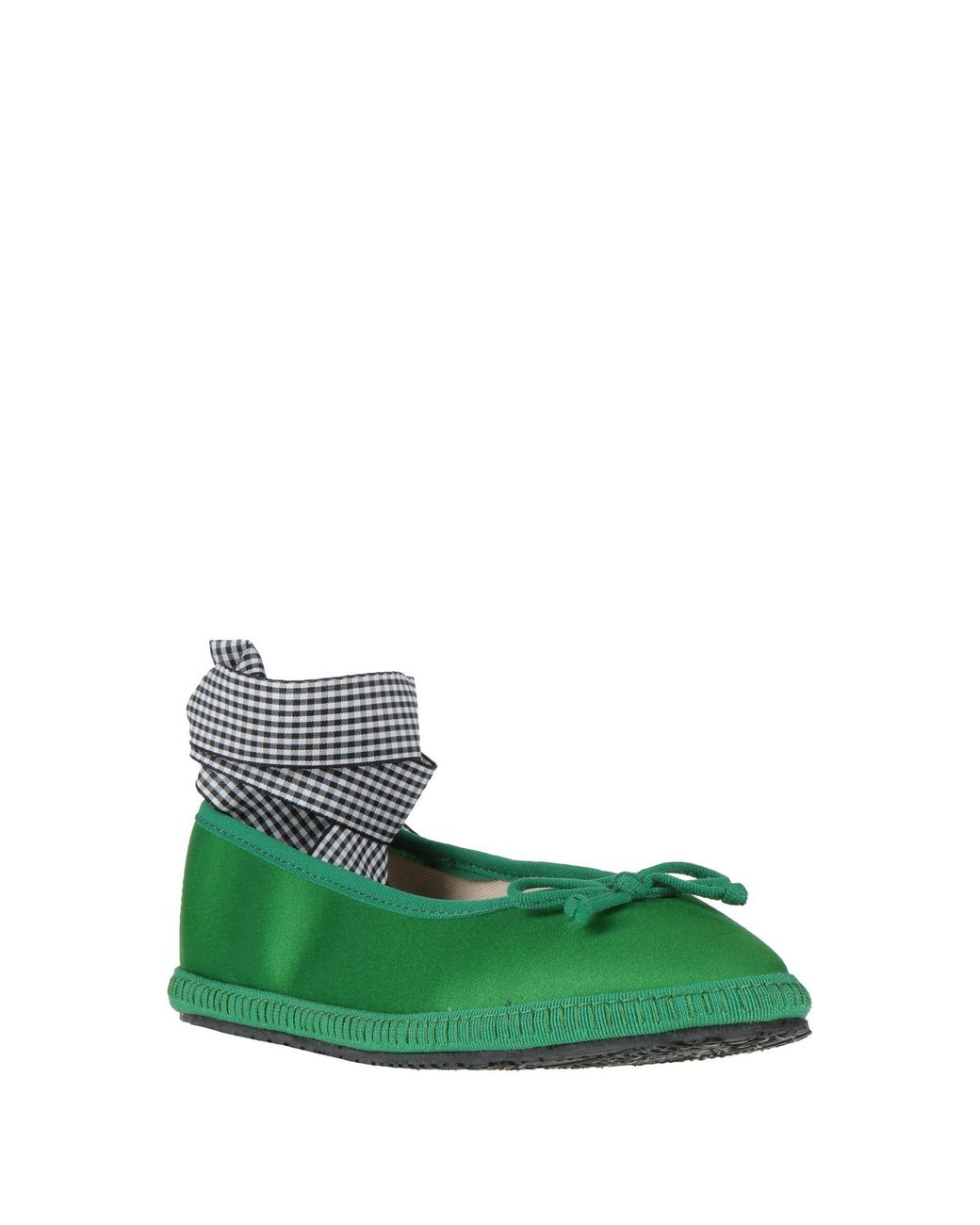 MyChalom Ballet Flats Textile Fibers in Green | Lyst