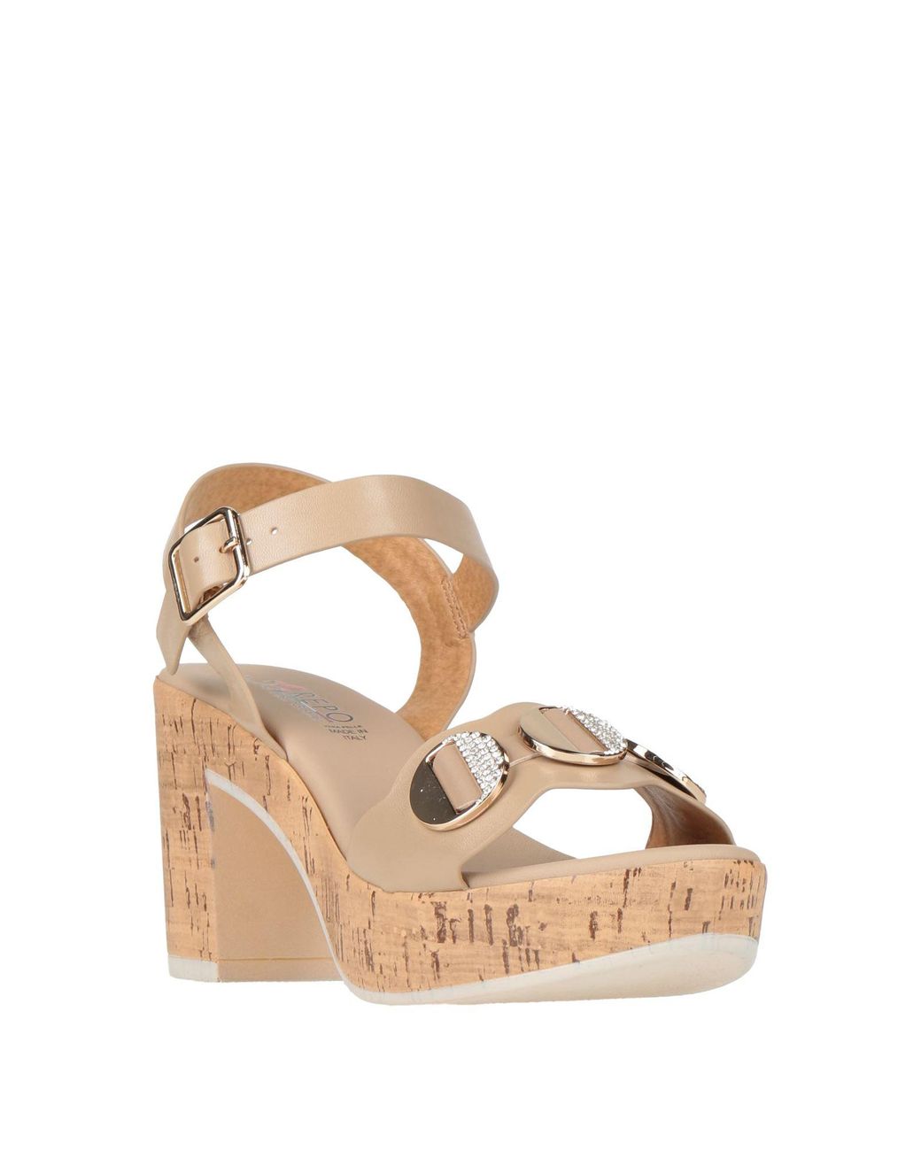 Repo Sandals Leather in Natural | Lyst