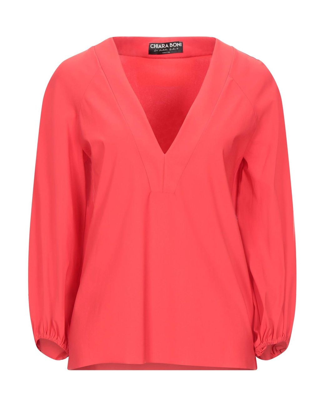 La Petite Robe Di Chiara Boni Synthetic T-shirt in Red - Lyst