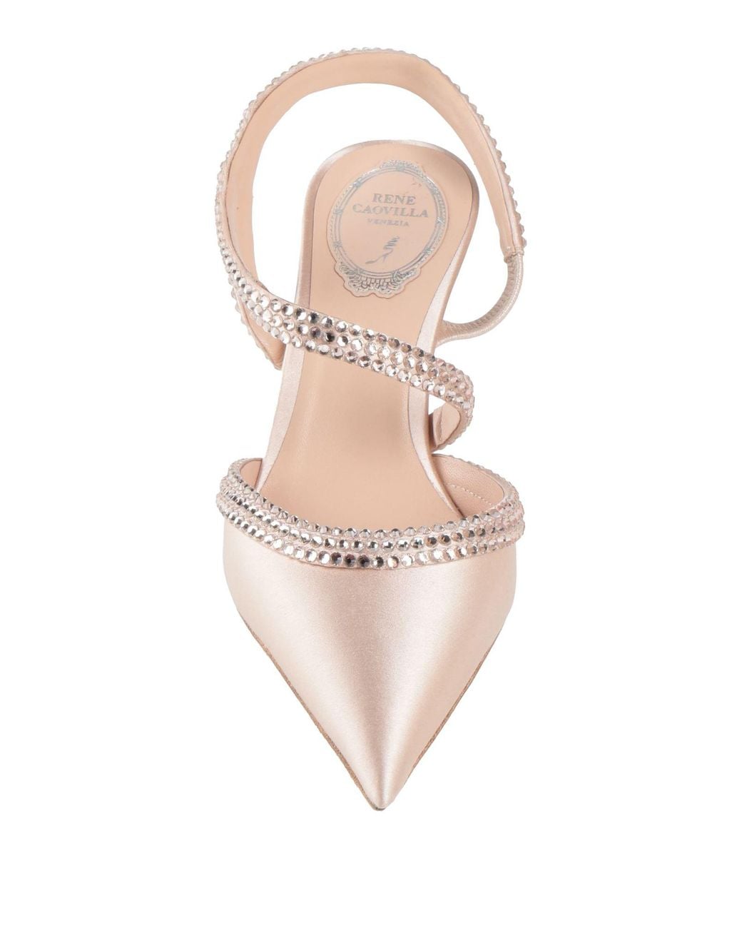 Rene Caovilla Blush Pumps Leather, Textile Fibers in Pink | Lyst