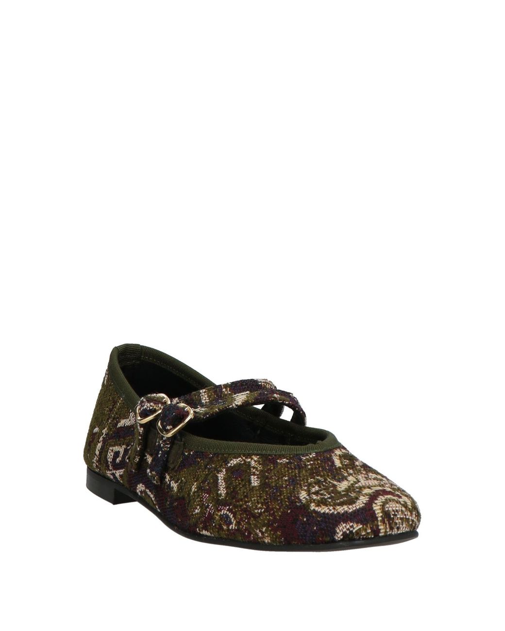 GIPSY ROSE Ballet Flats Textile Fibers in Black | Lyst