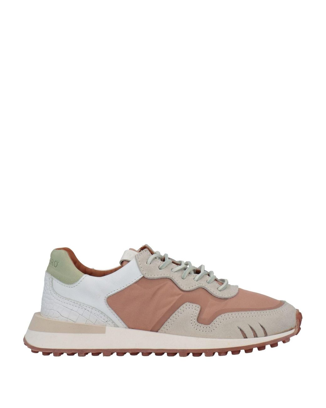 Buttero Light Sneakers Leather, Textile Fibers, Lambskin in Natural | Lyst