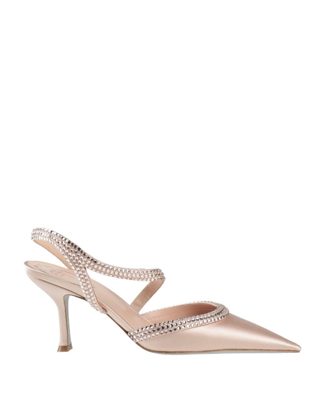 Rene Caovilla Blush Pumps Leather, Textile Fibers in Pink | Lyst