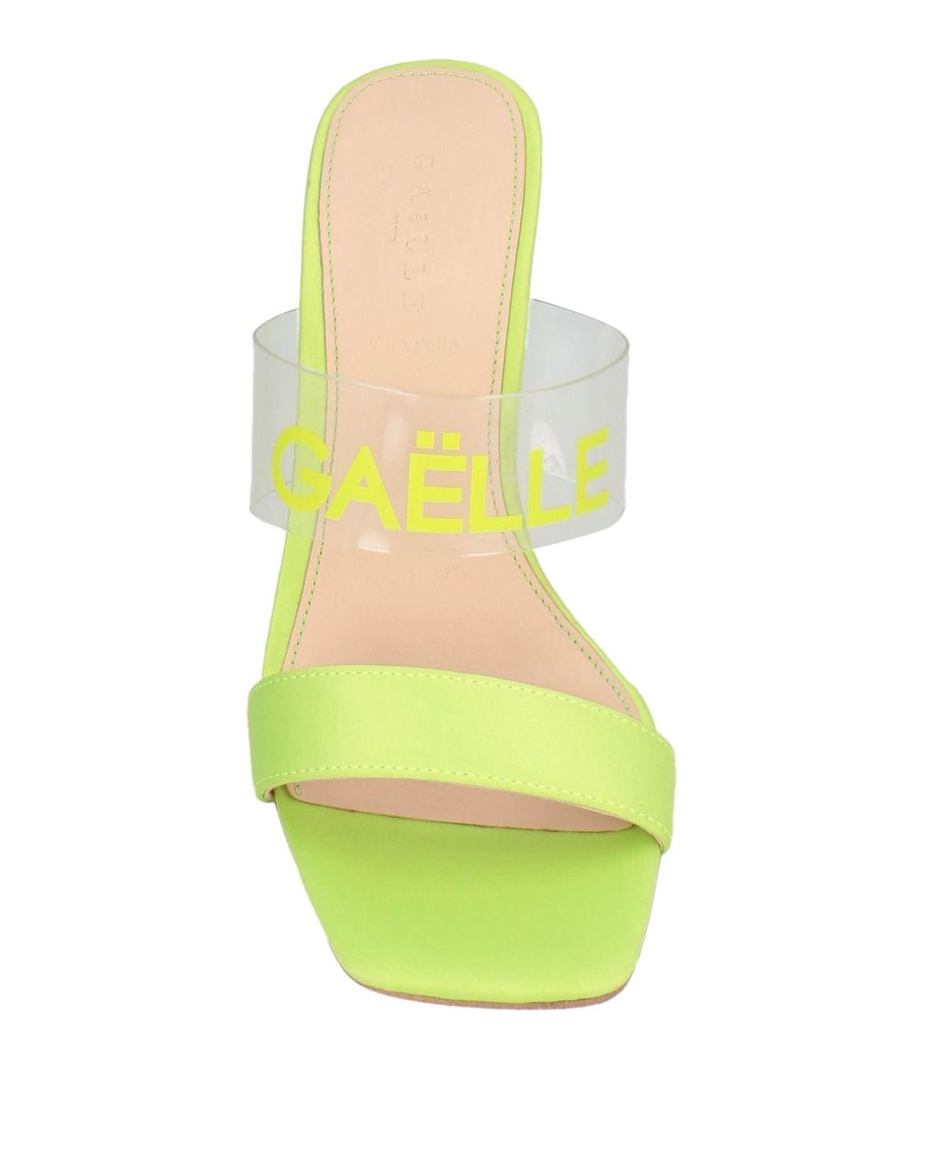 Gaelle Paris Sandals Textile Fibers, Plastic in Green | Lyst