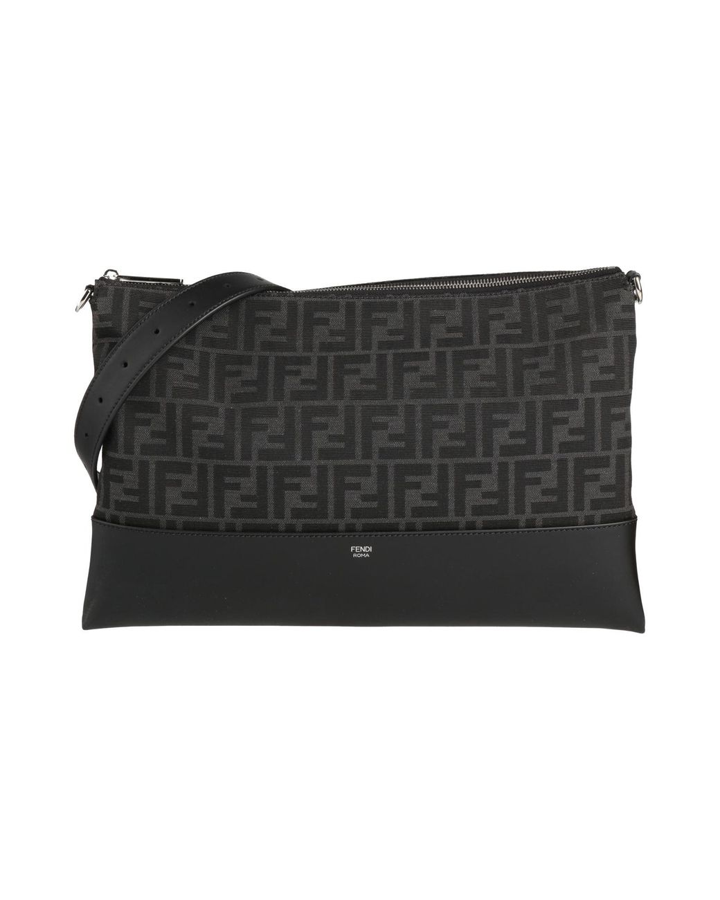 Fendi Cross-Body Bag Textile Fibers, Calfskin in Black for Men | Lyst