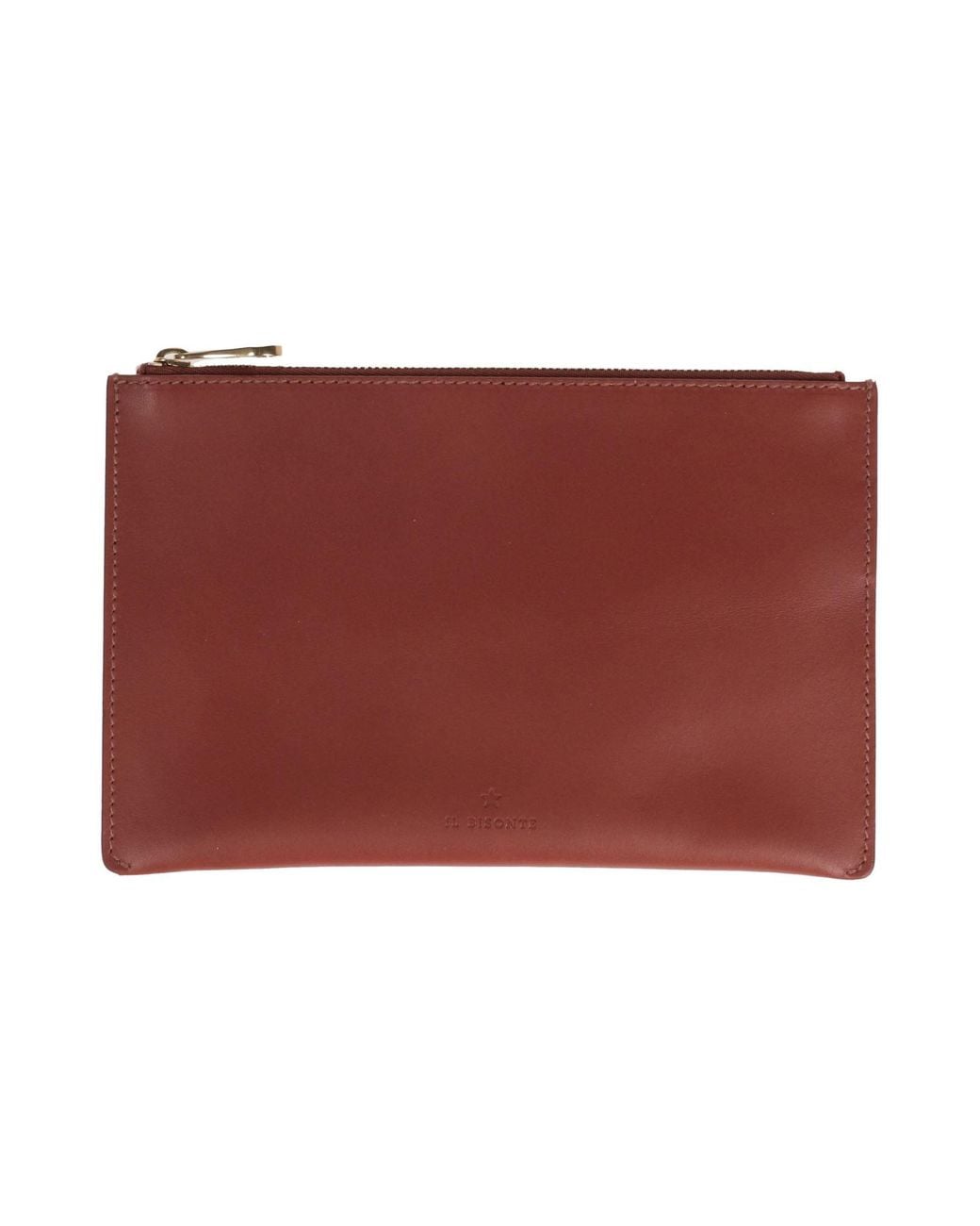 Il Bisonte Tan Pouch Leather in Red | Lyst