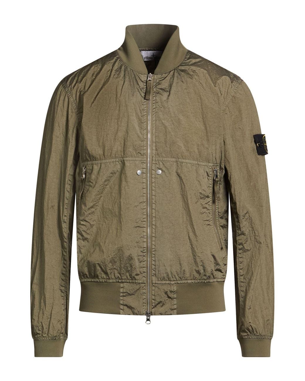Stone Island Jacket Polyamide, Polyurethane Resin in Green for Men | Lyst