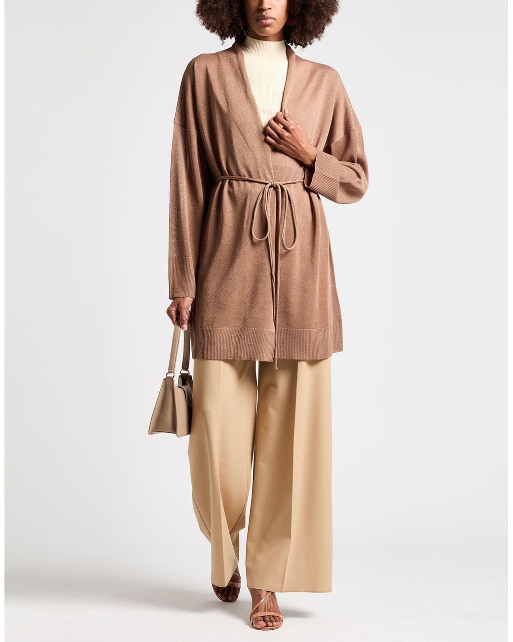 Alpha Studio Cardigans in Brown | Lyst UK