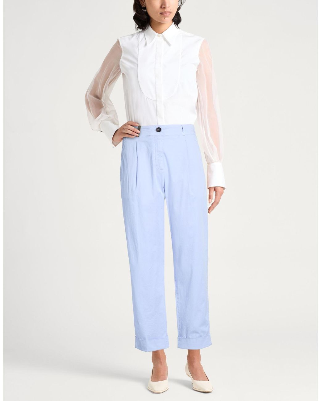 Peserico Trouser in Blue | Lyst UK