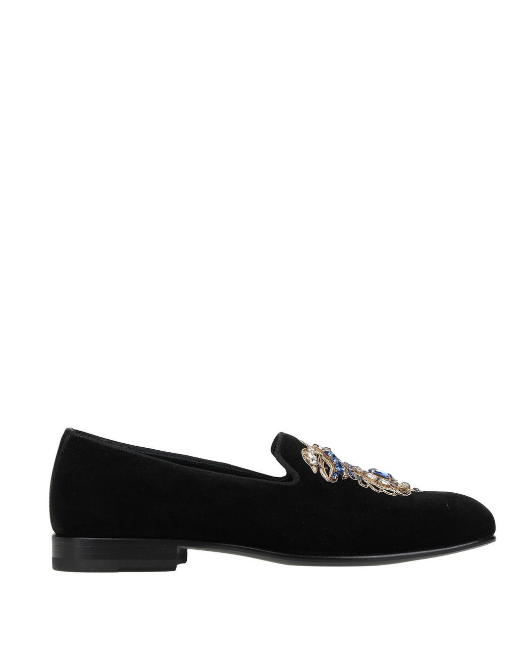 Versace Loafers Textile Fibers, Calfskin in Black for Men | Lyst