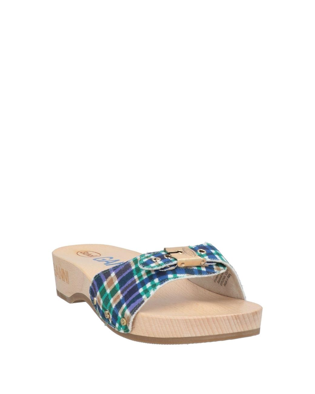 Ganni Mules & Clogs Textile Fibers in Blue | Lyst