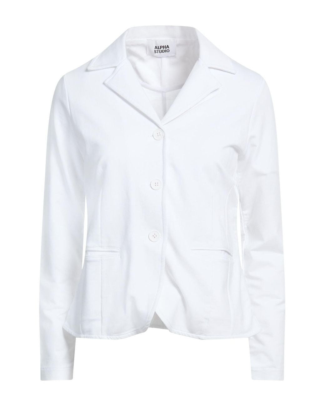 Alpha Studio Blazers in White | Lyst UK