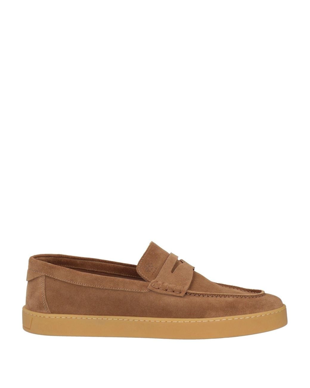 Fradi Camel Loafers Leather in Brown for Men | Lyst