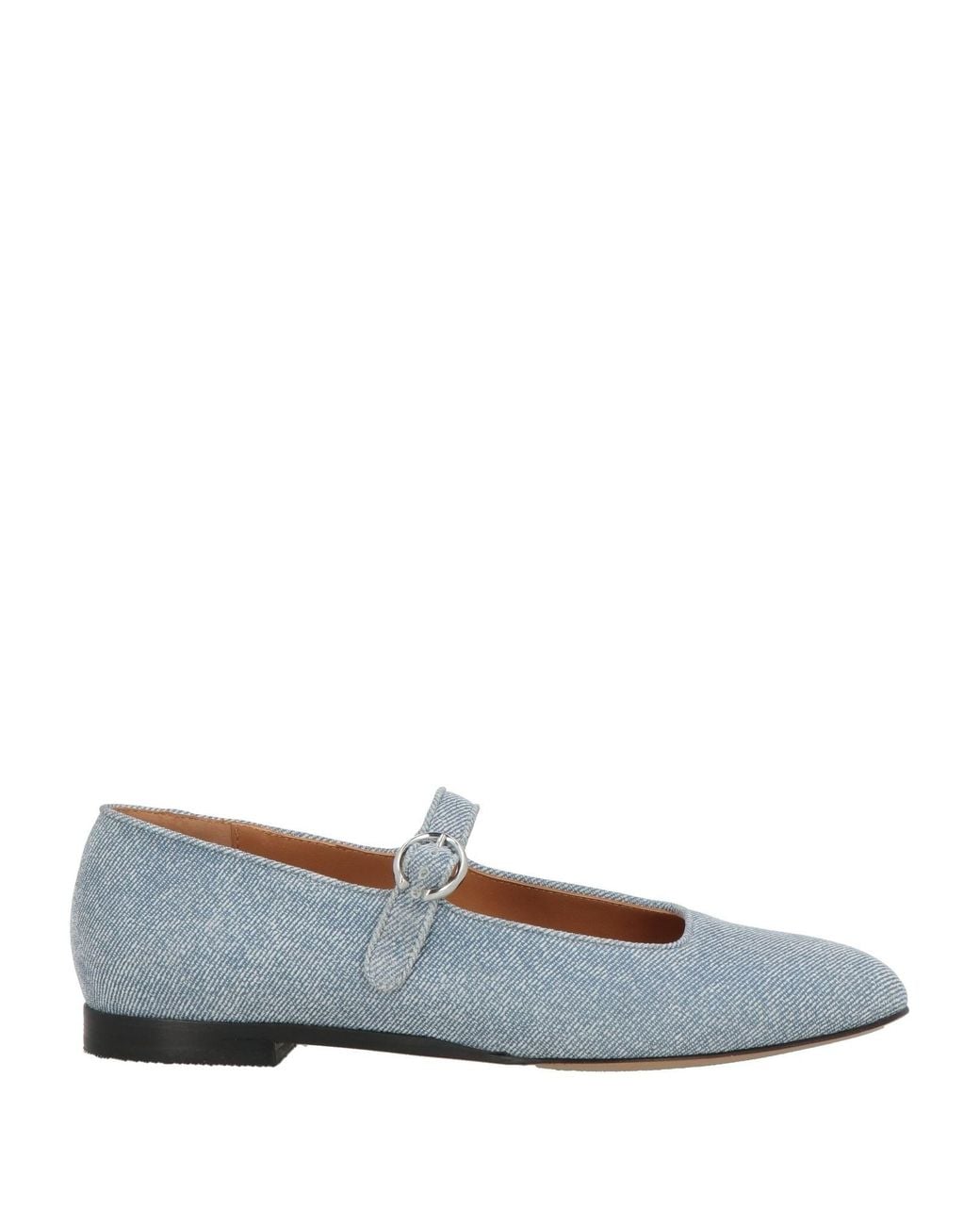Voltan Ballet Flats Textile Fibers in Grey | Lyst UK