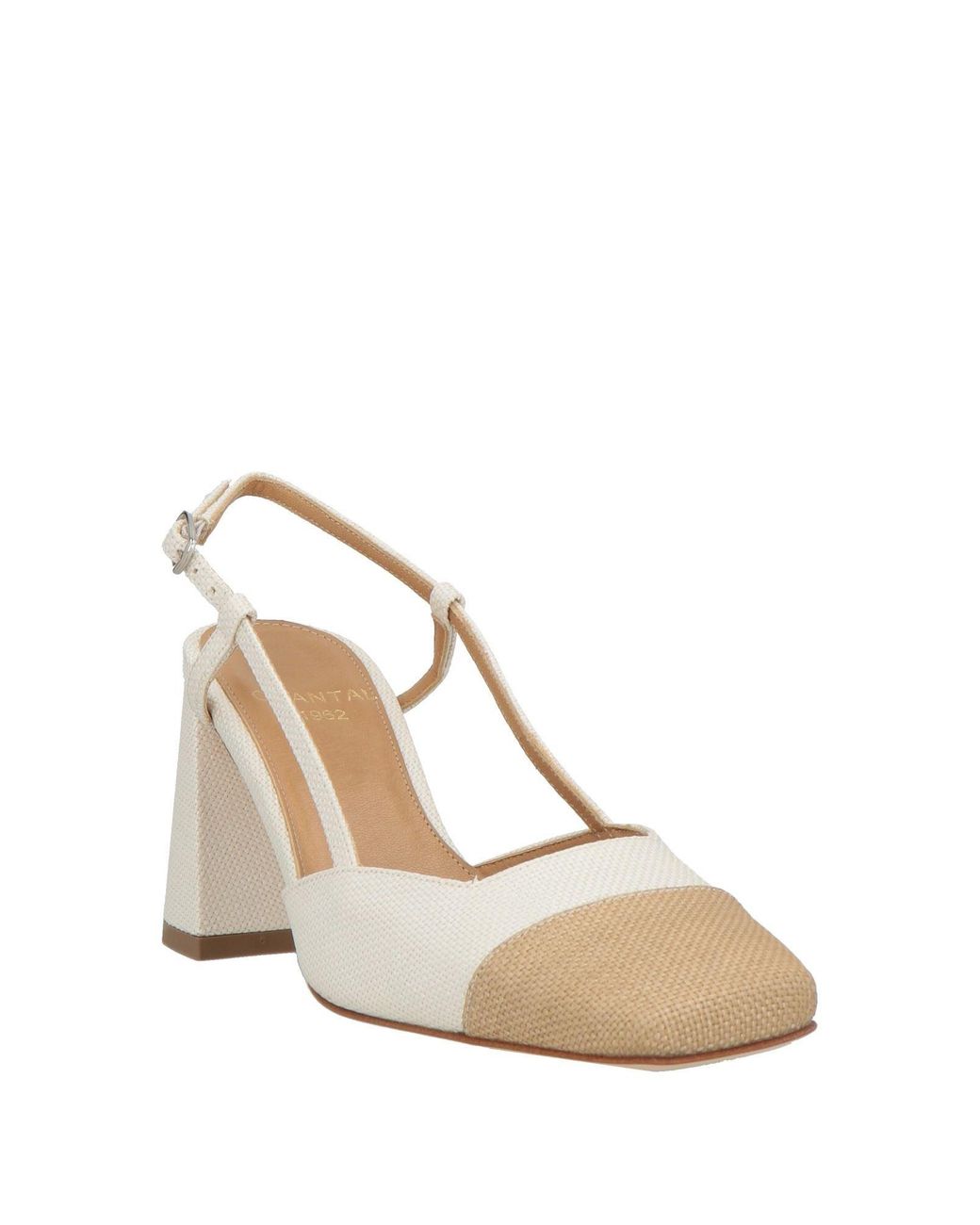 Chantal 1962 Ivory Pumps Textile Fibers in Natural | Lyst
