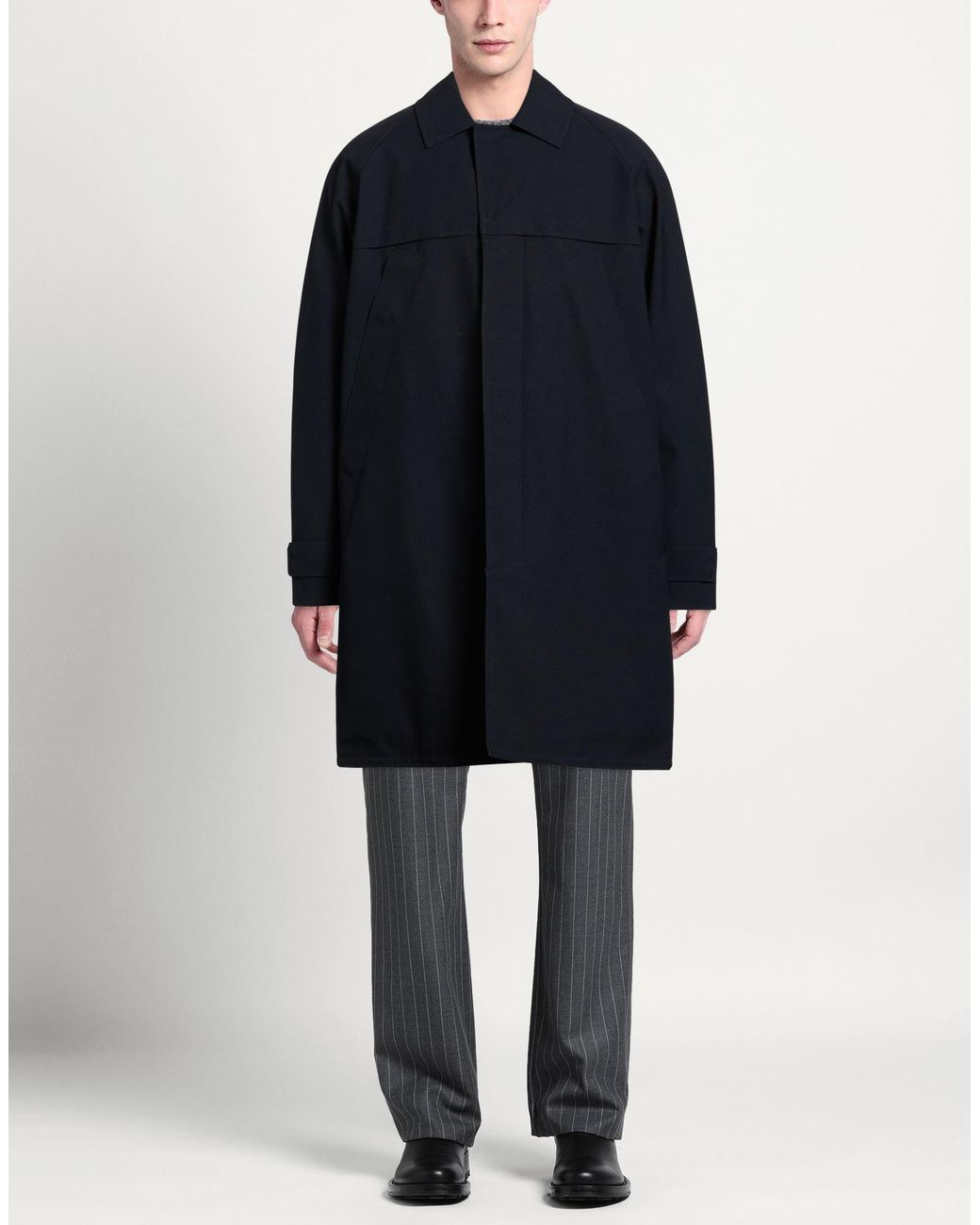 ADHOCONCEPT Overcoats & Trench Coats in Blue for Men | Lyst UK