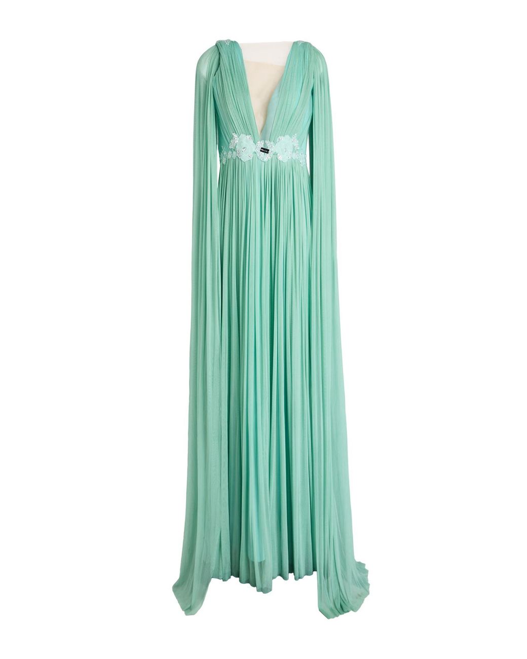 Rhea Costa Light Maxi Dress Silk in Green | Lyst