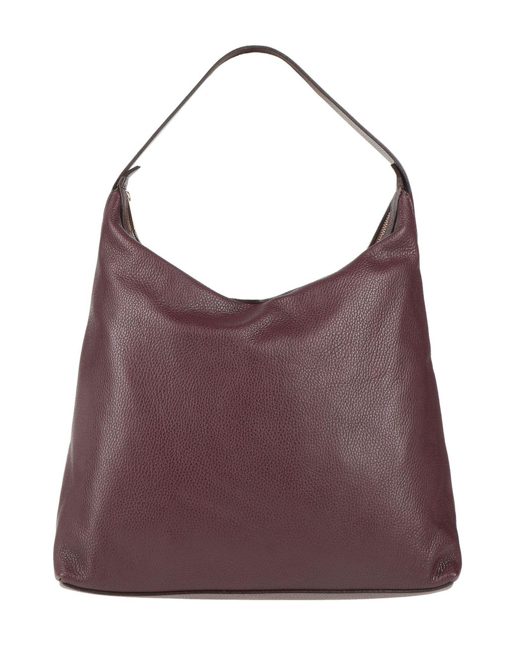 Laura Di Maggio Burgundy Shoulder Bag Leather in Purple | Lyst