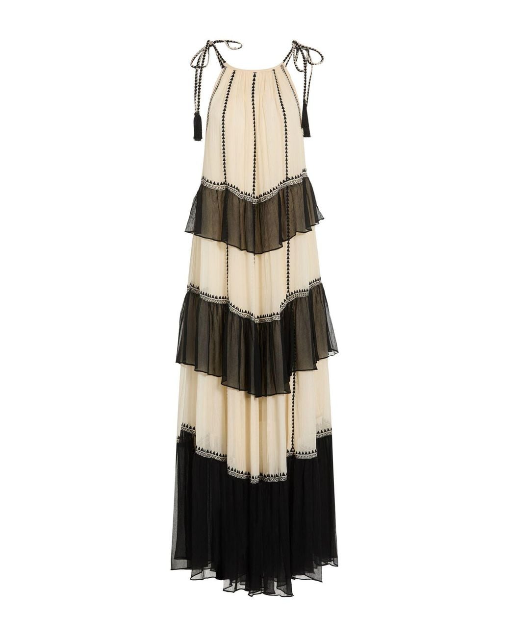 Ulla Johnson Maxi Dress Silk in White | Lyst