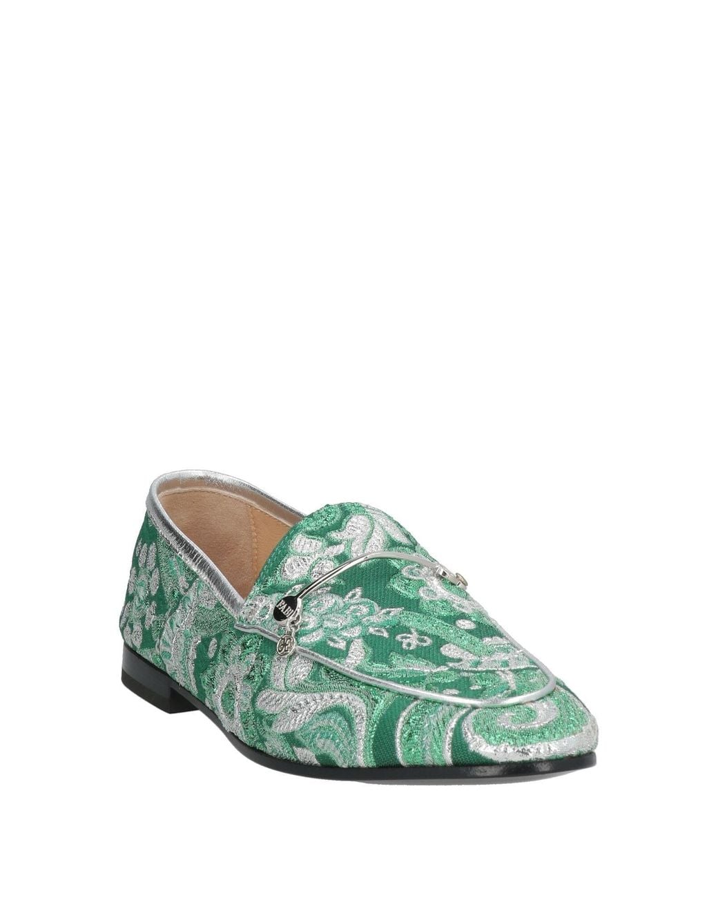 Fabi Loafers Textile Fibers, Leather in Green | Lyst