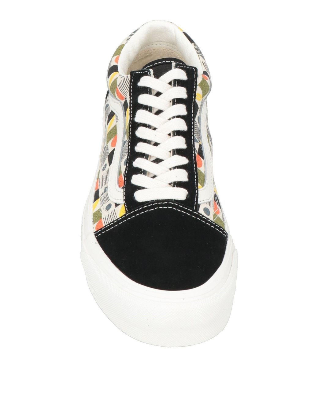 Vans Ivory Sneakers Leather, Textile Fibers in White | Lyst