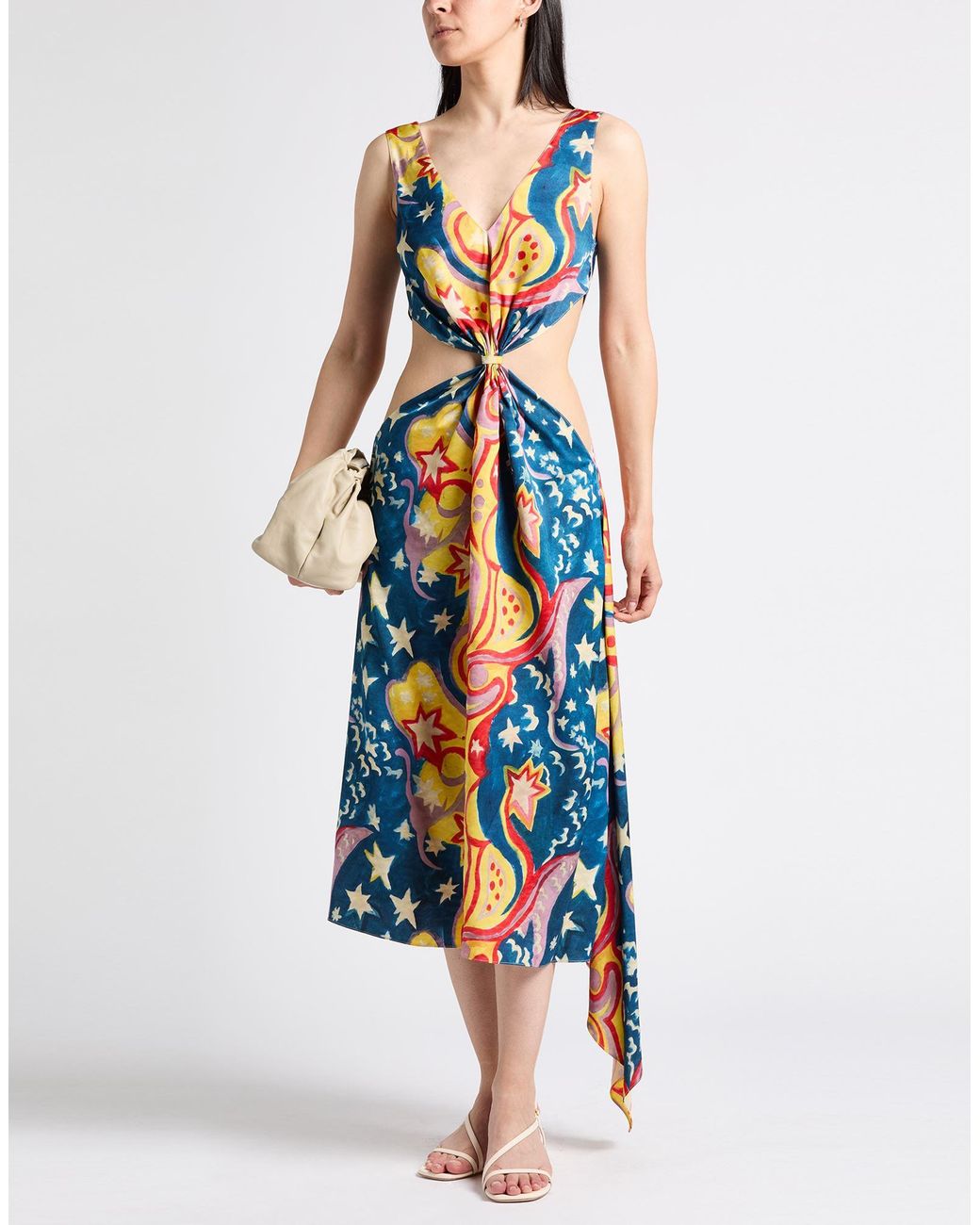 Marni Midi Dress in Blue | Lyst