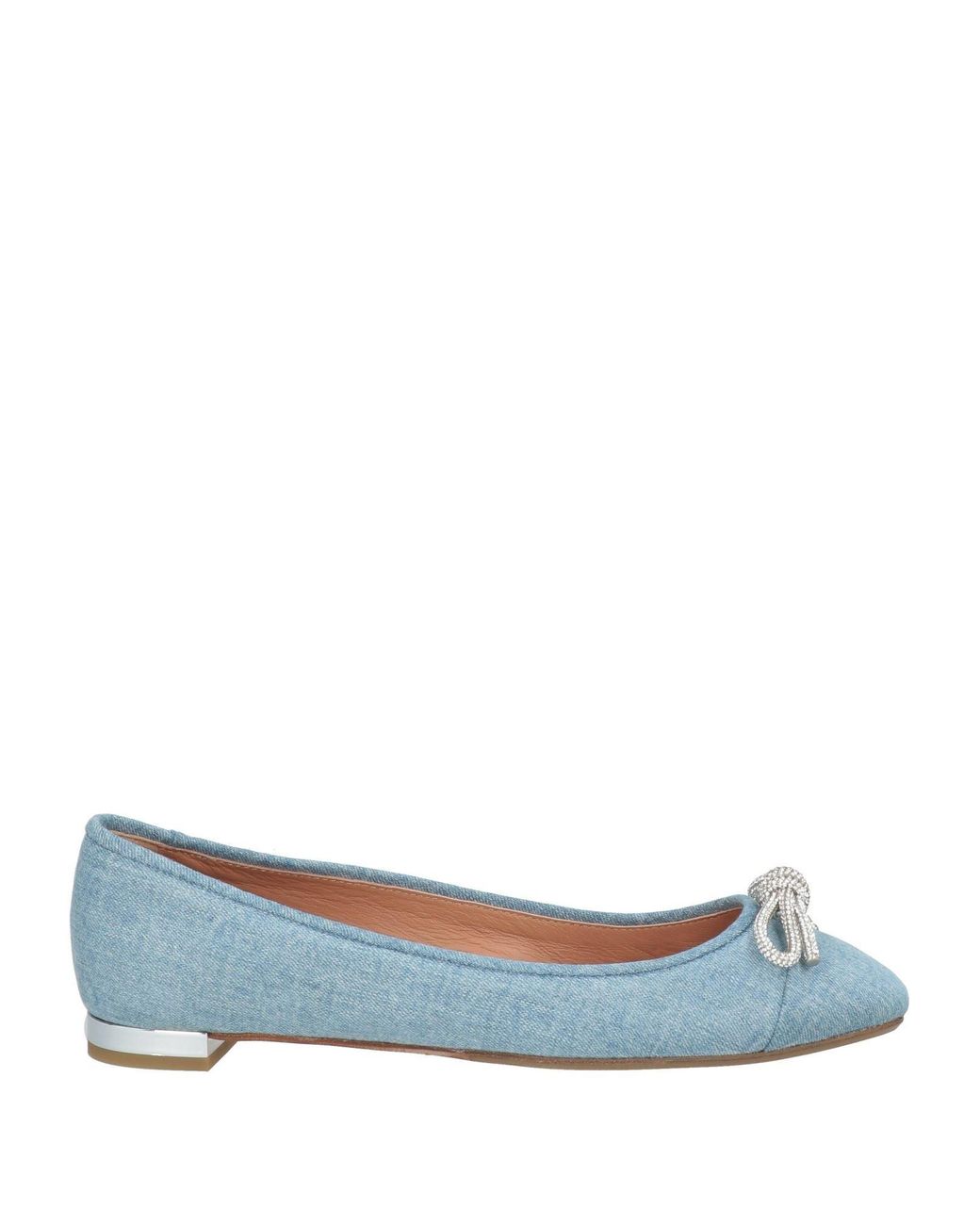 Aquazzura Ballet Flats Textile Fibers in Blue | Lyst