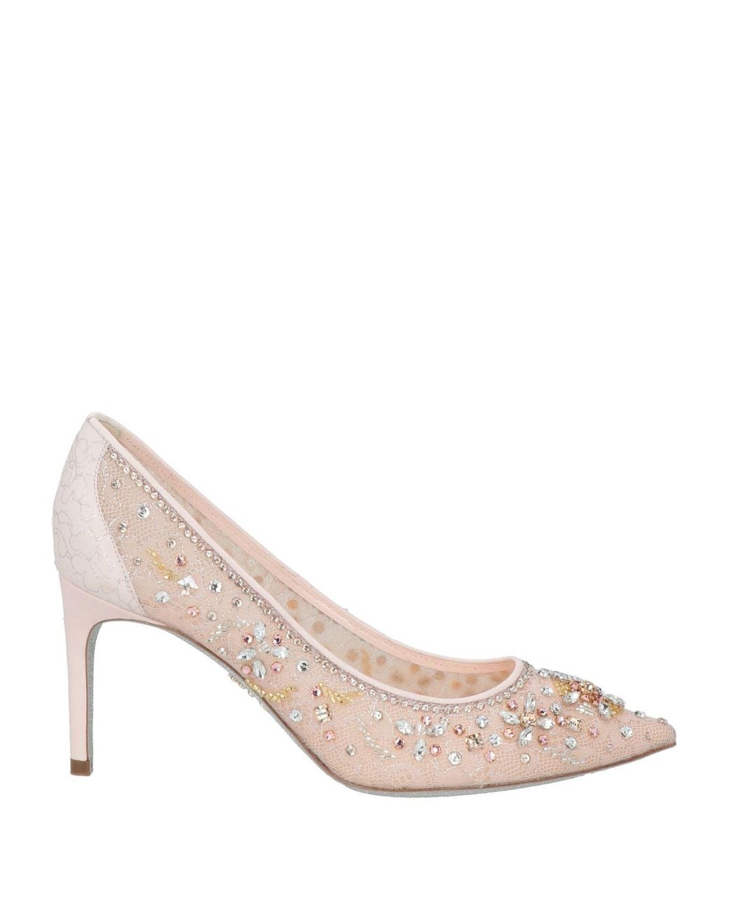 Rene Caovilla Blush Pumps Textile Fibers in Pink | Lyst
