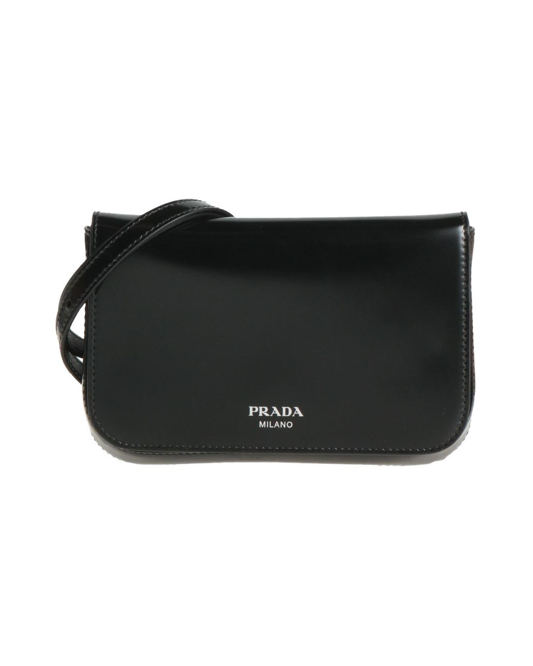 Prada Cross-Body Bag Leather in Black for Men | Lyst