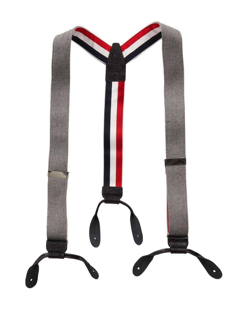 Thom Browne Suspenders Wool, Polyester, Elastane, Polyamide in White ...