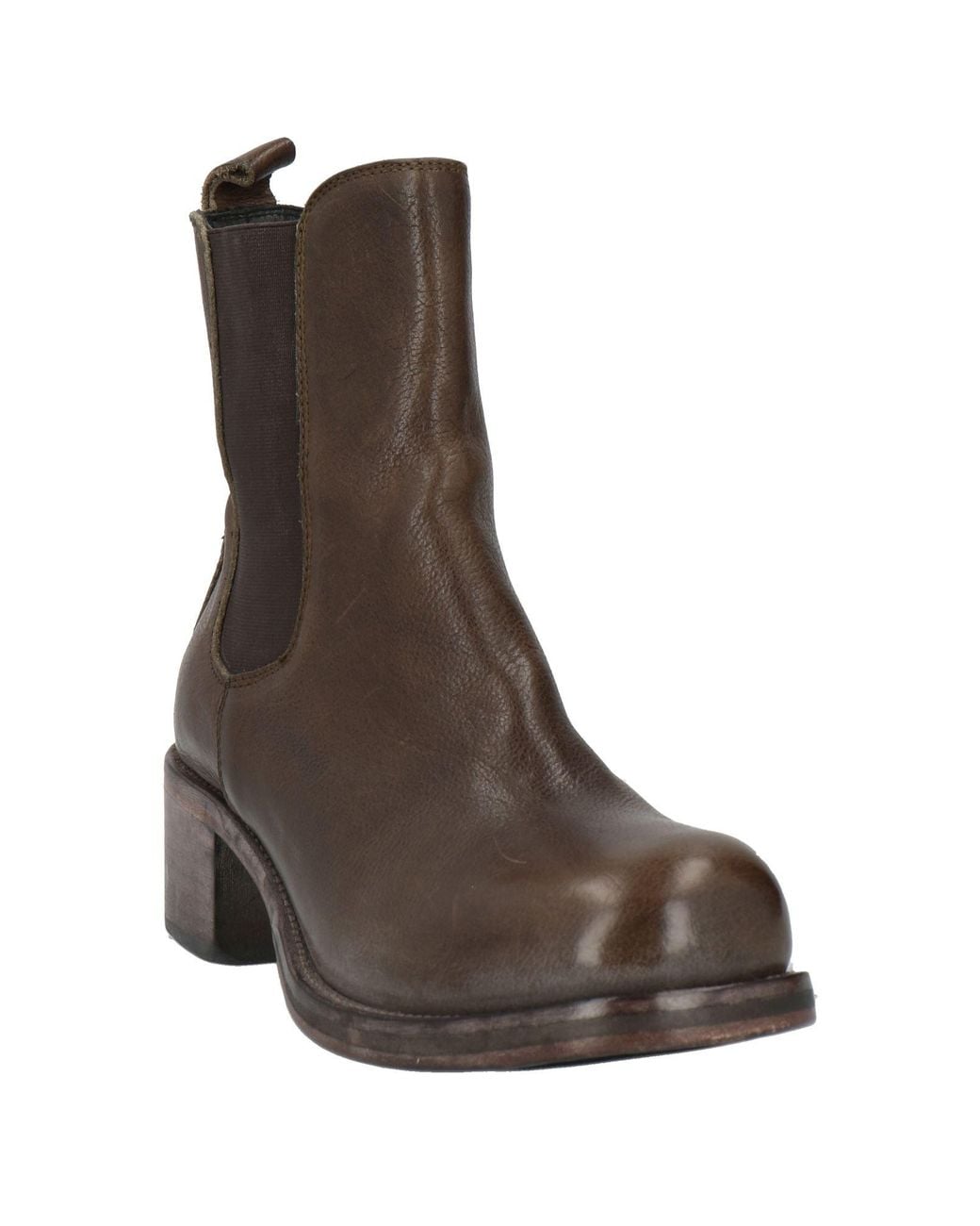 Moma Military Ankle Boots Leather in Brown | Lyst