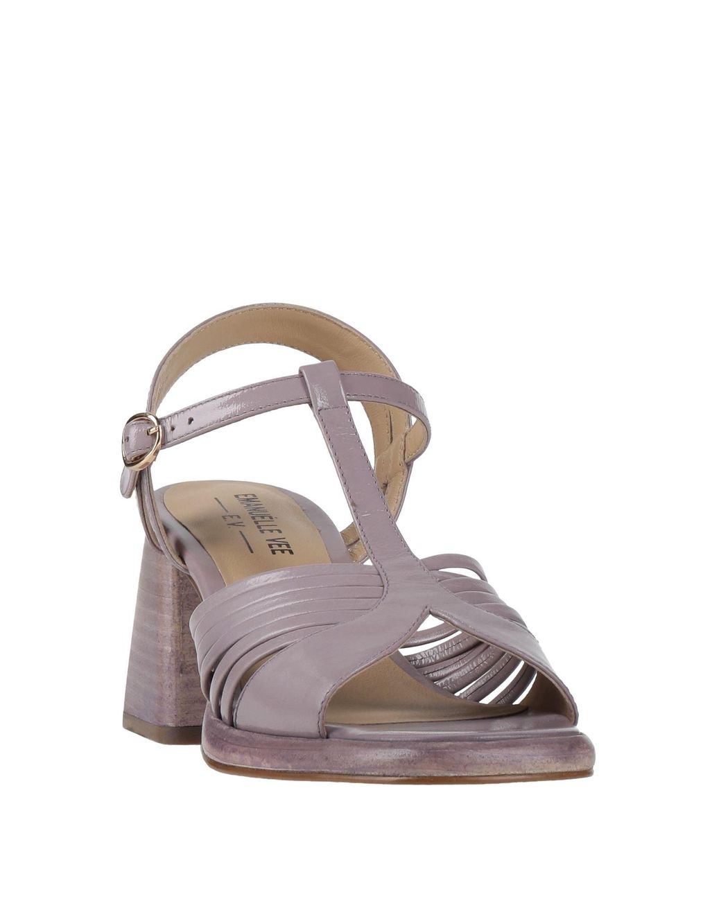 Emanuélle Vee Lilac Sandals Leather in Pink | Lyst