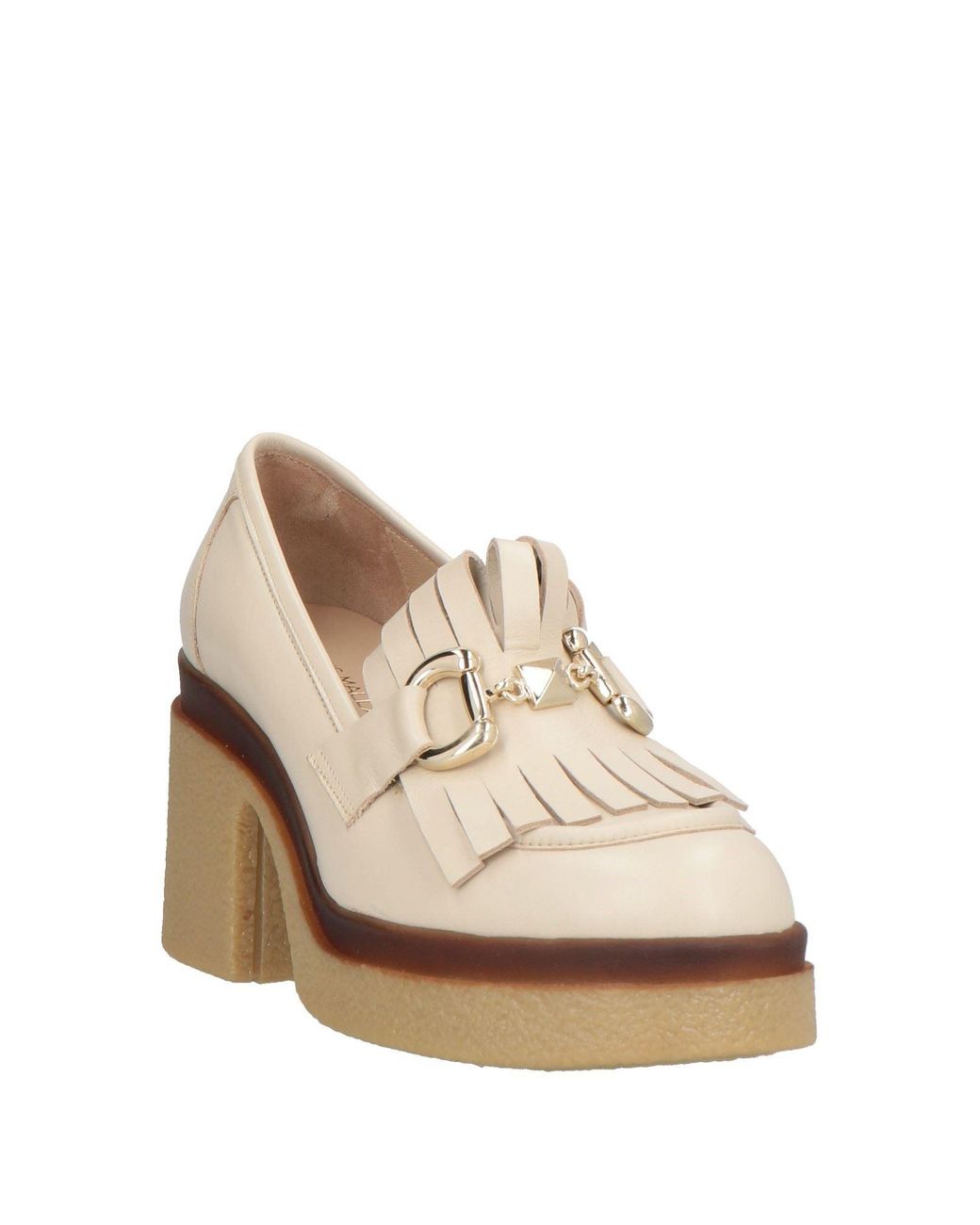 Tsakiris Mallas Loafers Leather in Natural | Lyst